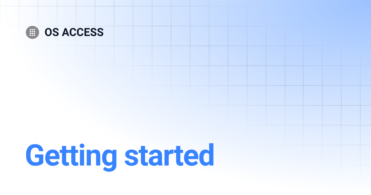 Getting Started Os Access